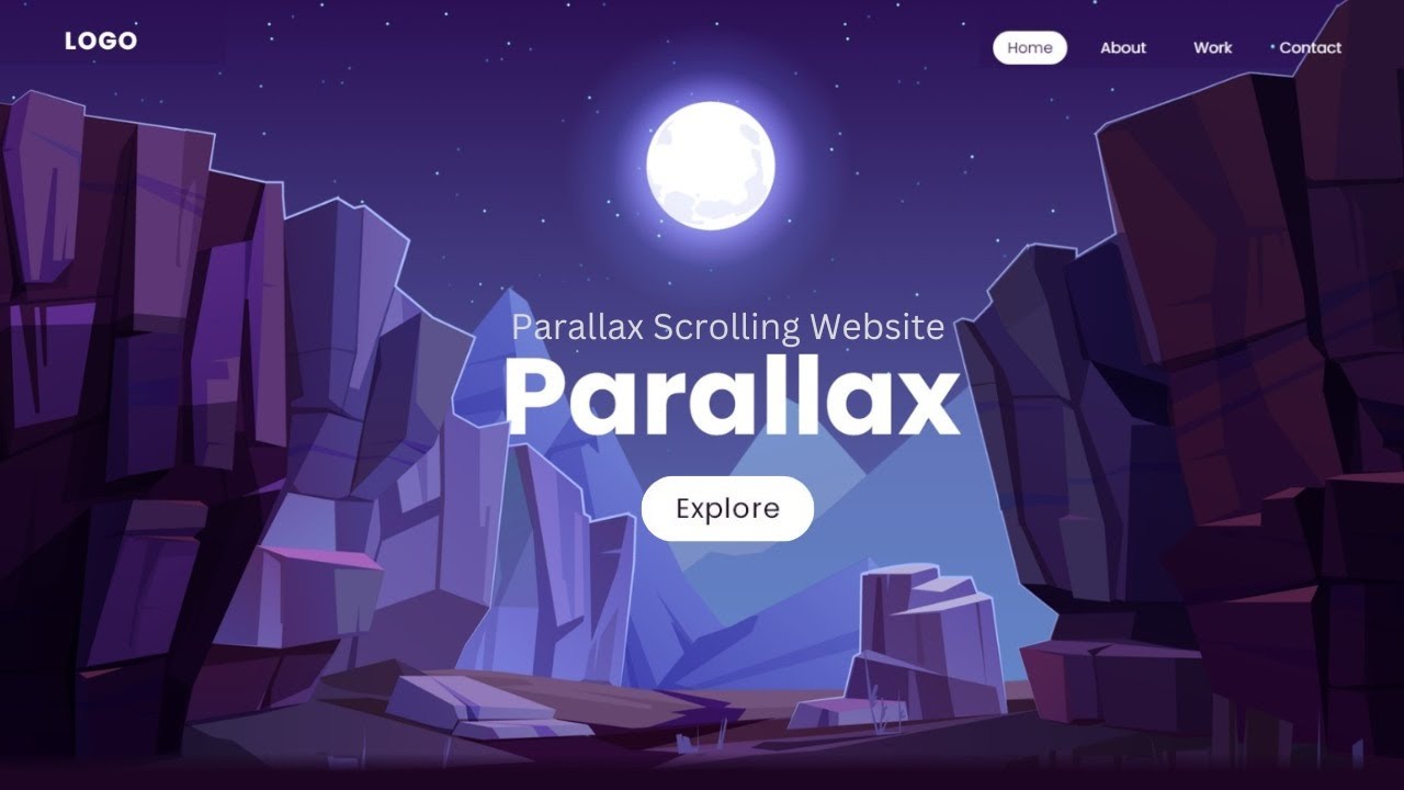 Parallax Scrolling Website | How To Make Animated Parallax Website ...