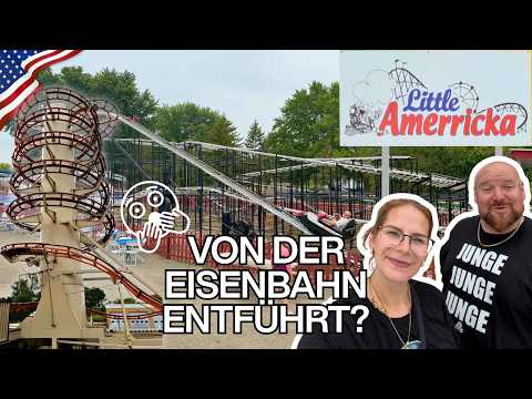 Die längste Freizeitpark Eisenbahn der Welt!?! Wilde USA Fahrgeschäfte im Test - VLOG