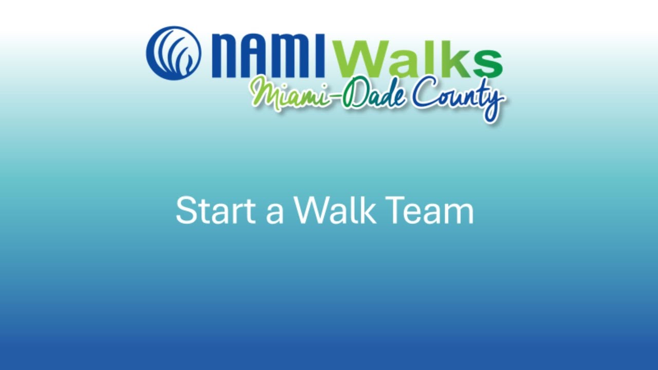 How to Start a Walk Team - NAMIWalks Miami-Dade 2023 - YouTube