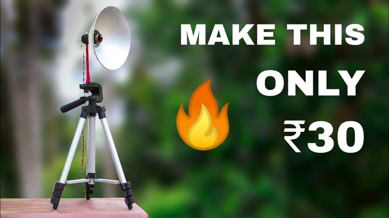 Make a simple Light stand at home . very easy to make it - YouTube