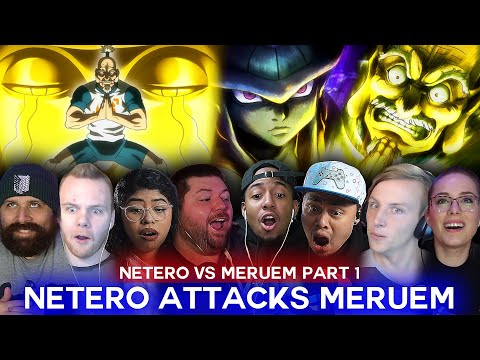 Netero vs Meruem Part 1 | HxH Ep 122 Reaction Highlights