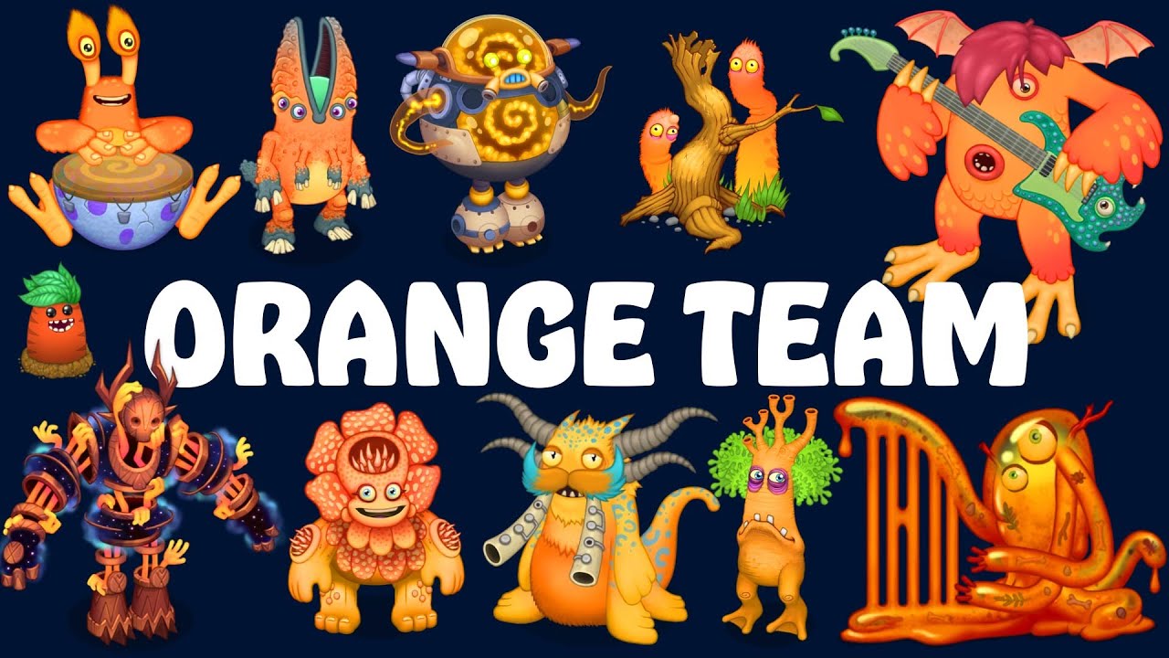 All Orange Monsters in My Singing Monsters | All Sounds & Animations ...