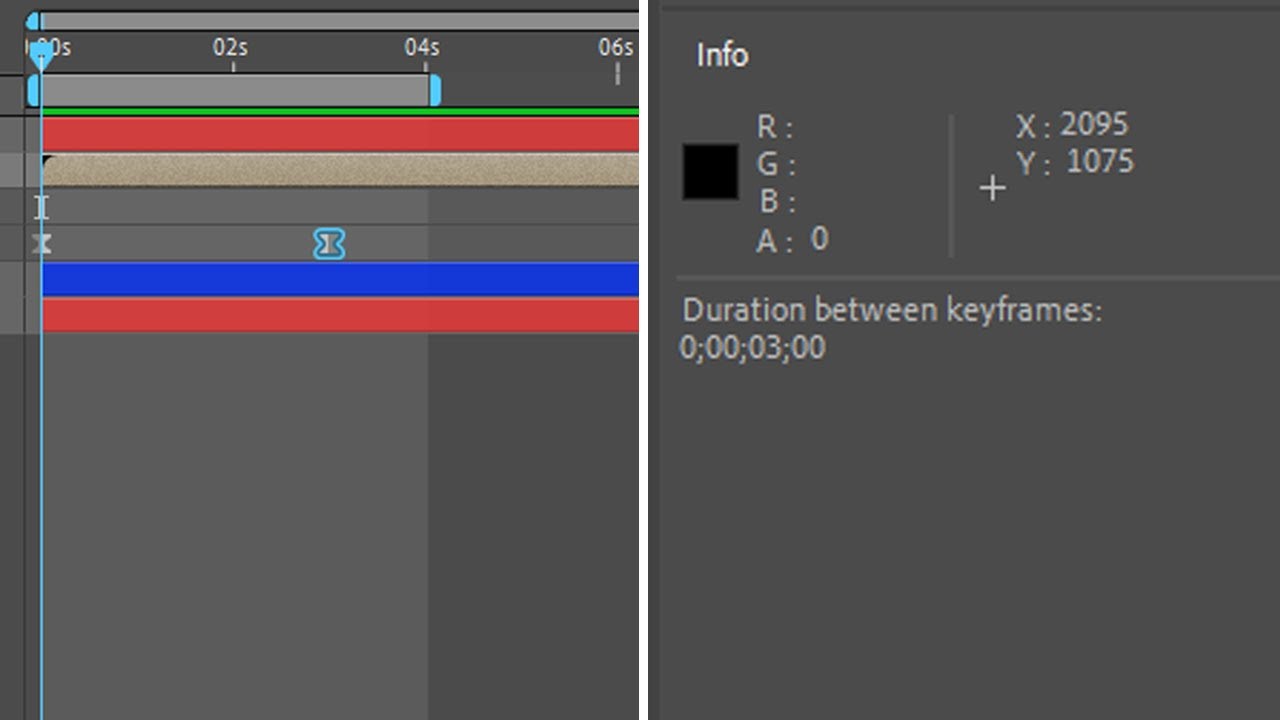 [애프터이펙트] 키 프레임 사이의 간격을 쉽게 확인하기 / Easily find duration between keyframes ...