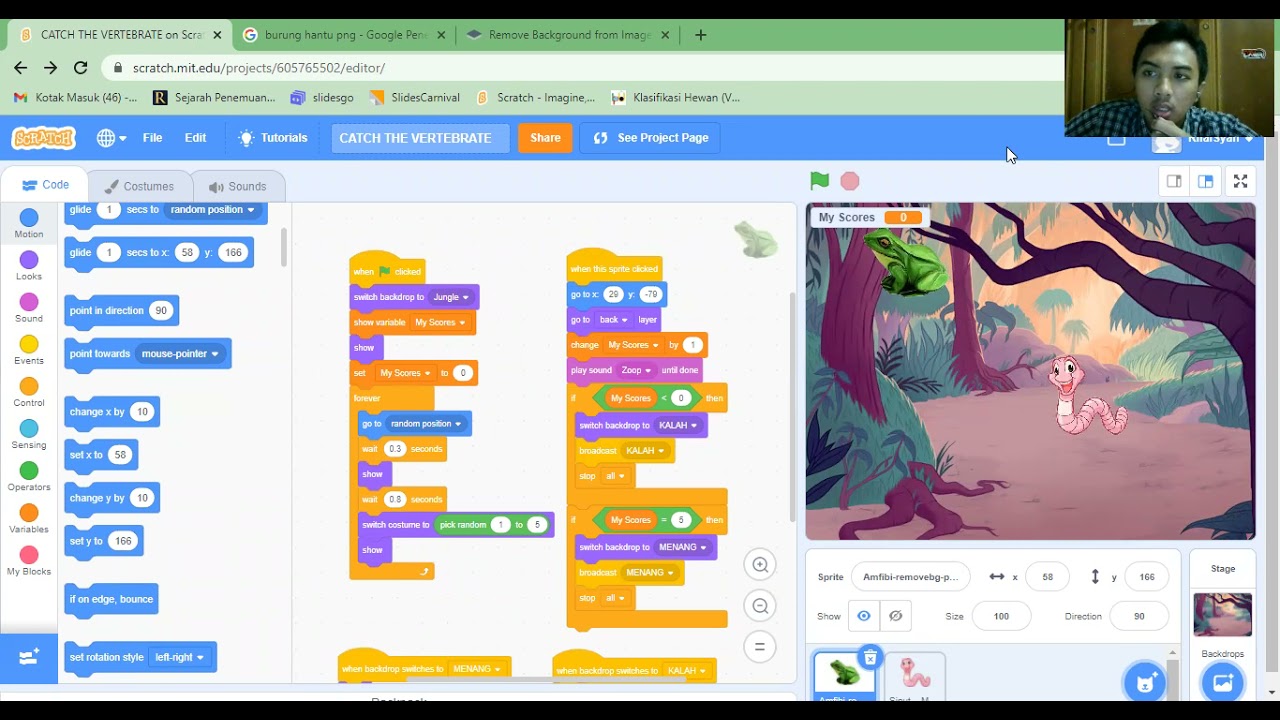 Video Tugas Membuat Game Edukasi Biologi dengan Scratch | Nanda ...