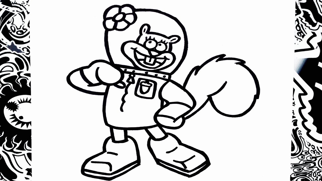Dibujos Para Colorear De Sandy De Bob Esponja Dibujos De Bob Esponja