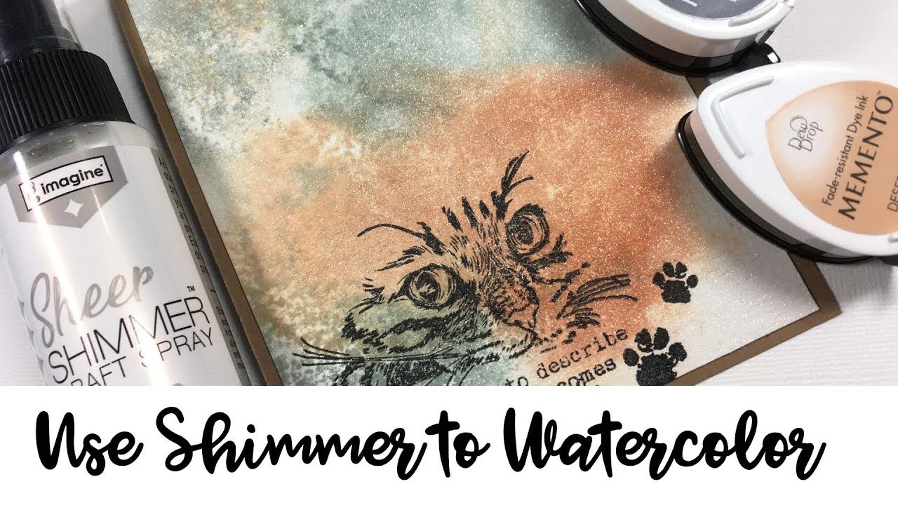 Imagine Tip: Use Shimmer Craft Spray to Create a Watercolor Effect ...