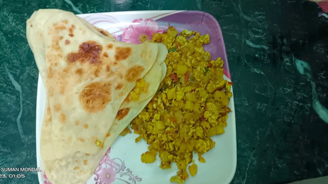 aloo anda bhujia ar paratha - easy and quick -Dim bhujia- Anda bhurji ...