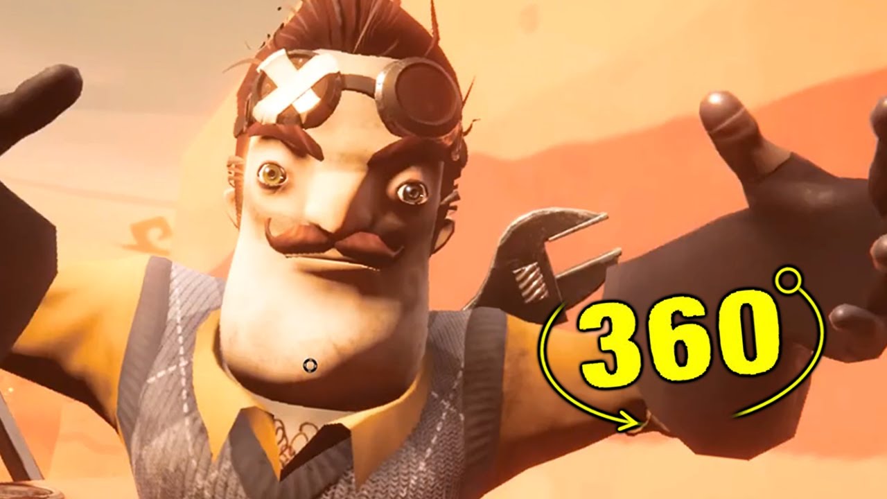 THE NEIGHBOR Hello Engineer JUMPSCARE 360 - YouTube