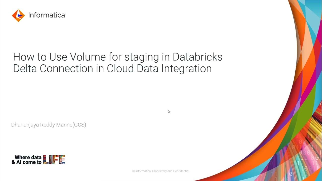 How to Use Volume for staging in Databricks Delta Connection in Cloud Data Integration - YouTube
