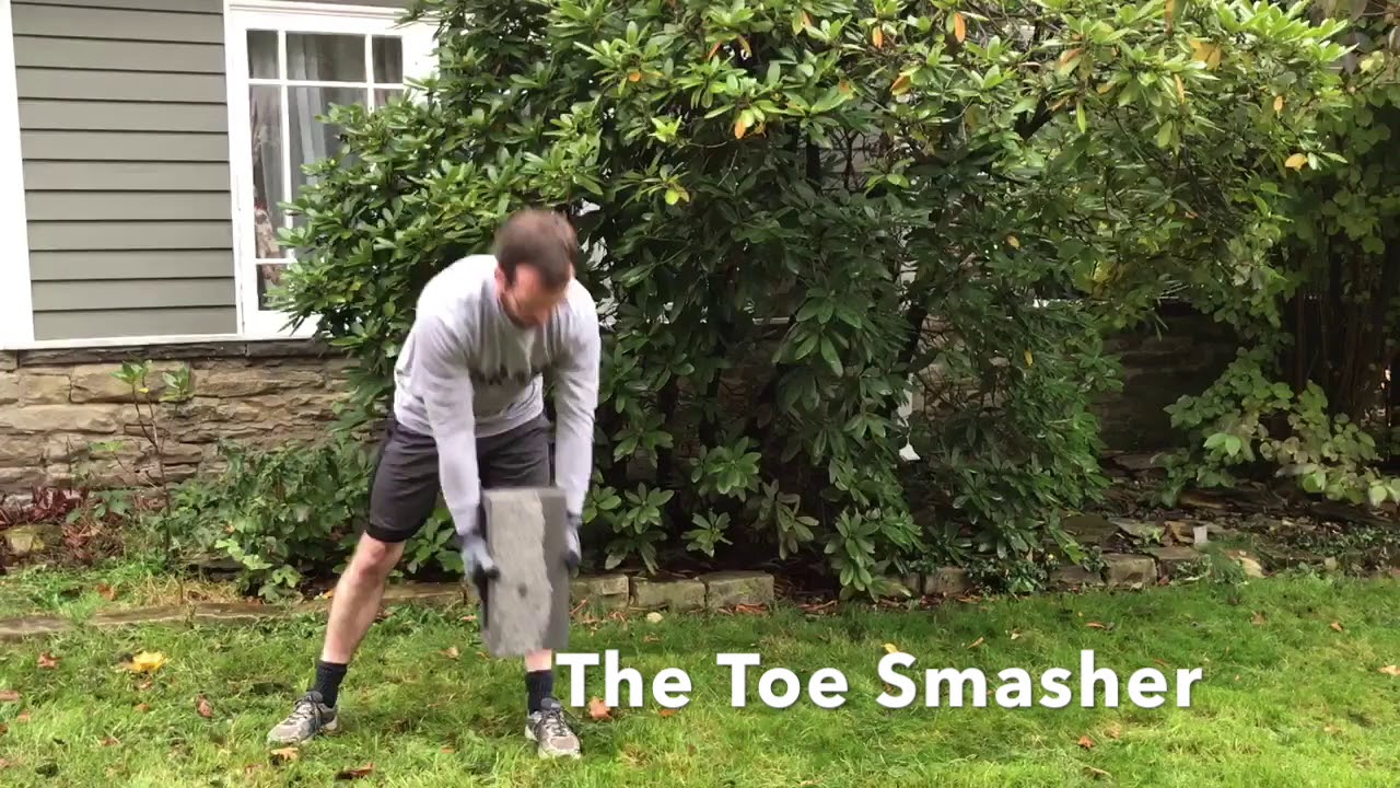 Cinder Block Exercises - The Toe Smasher - YouTube