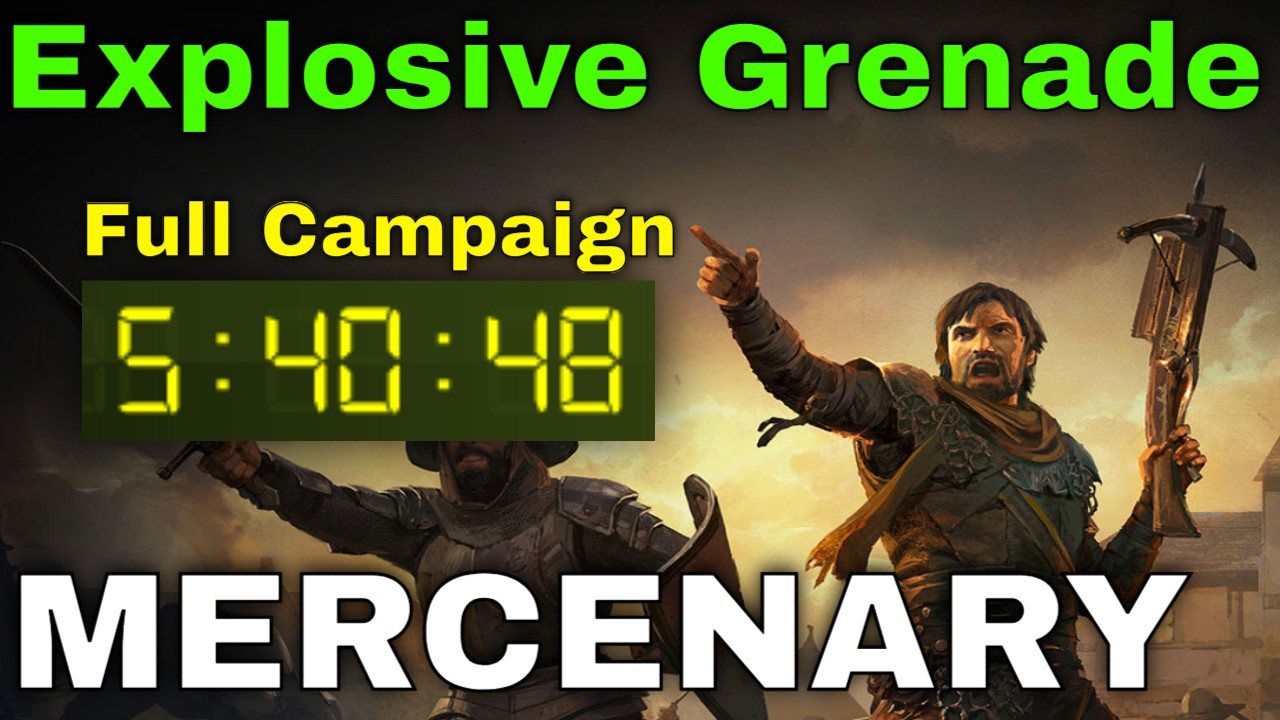 PoE2 Campaign in 5h40m!! - Explosive Grenade Mercenary Leveling Guide ...