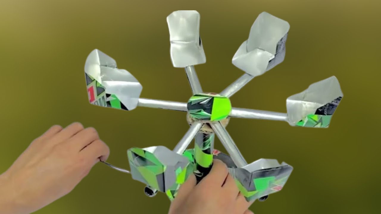 Mini Make Carnival Ride Made From pepsi Cans Cardboard School projects ...