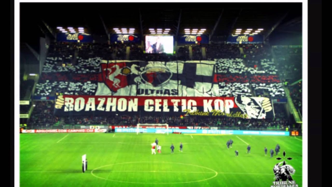 tifo roazhon celtic kop 1991 RCK91 (stade rennais) - YouTube