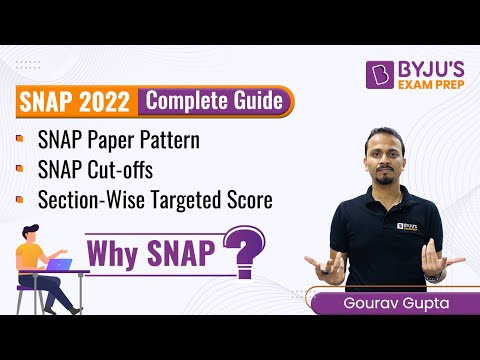 Why SNAP 2022? | Know SNAP Paper Pattern, SNAP Cut-Offs & Section-Wise Targeted Score | BYJU'S
