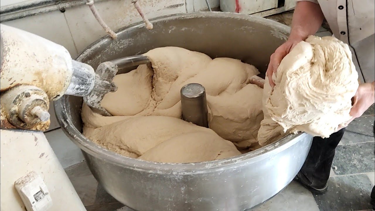 Machine lavash bread baking.How to bake flat bread?! - YouTube