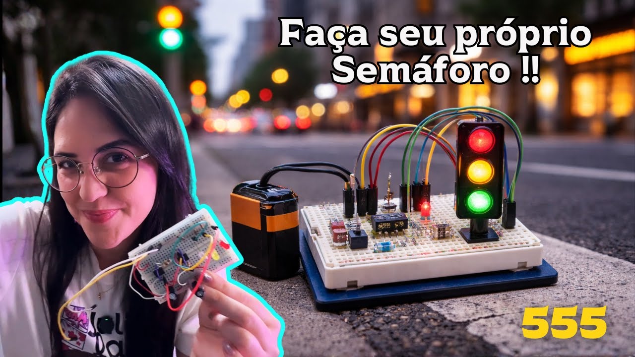 Esse Projeto com 555 Simula um Semáforo Real 🚦 - YouTube