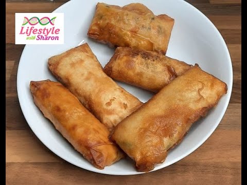 VEGETABLE SPRING ROLLS | Filo Pastry Spring Rolls with vegetables ...