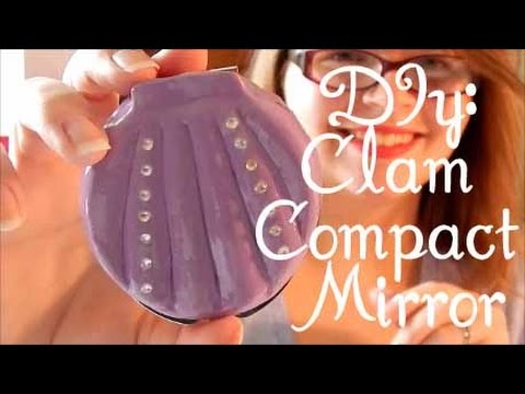 DIY Clam Compact mirror |The Little Mermaid inspired Compact Mirror DIY ...