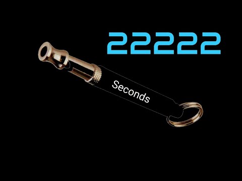 Audible dog whistle 22,222 seconds (14850hz)