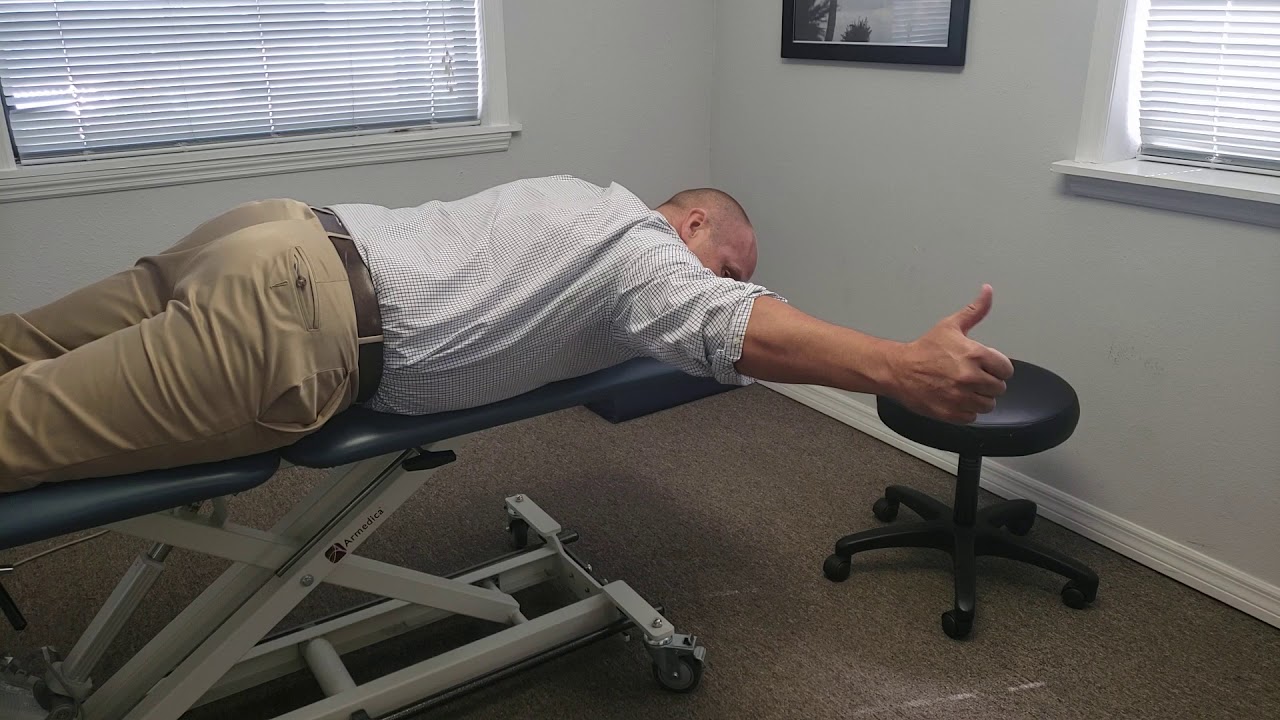 SA Prone T With ER | Pursuit Physical Therapy - YouTube