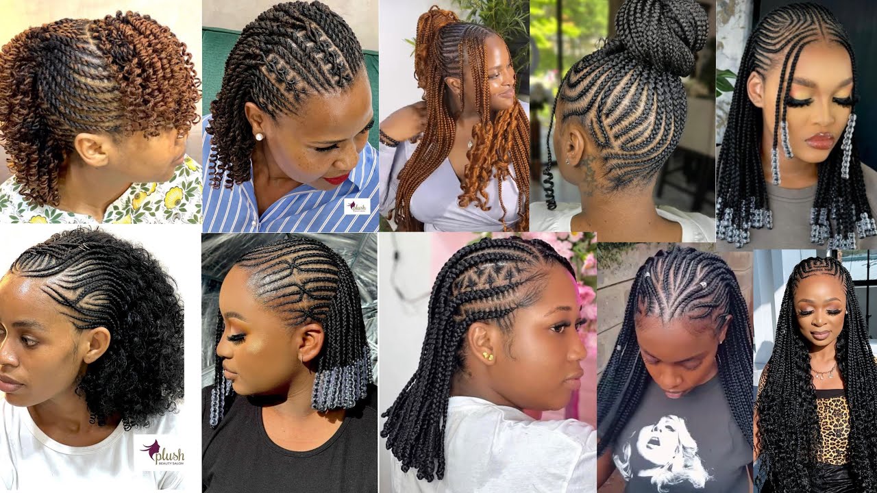 Unique & Stylish Two Steps Ghana Braids Hairstyles for Black Women 2025 ...