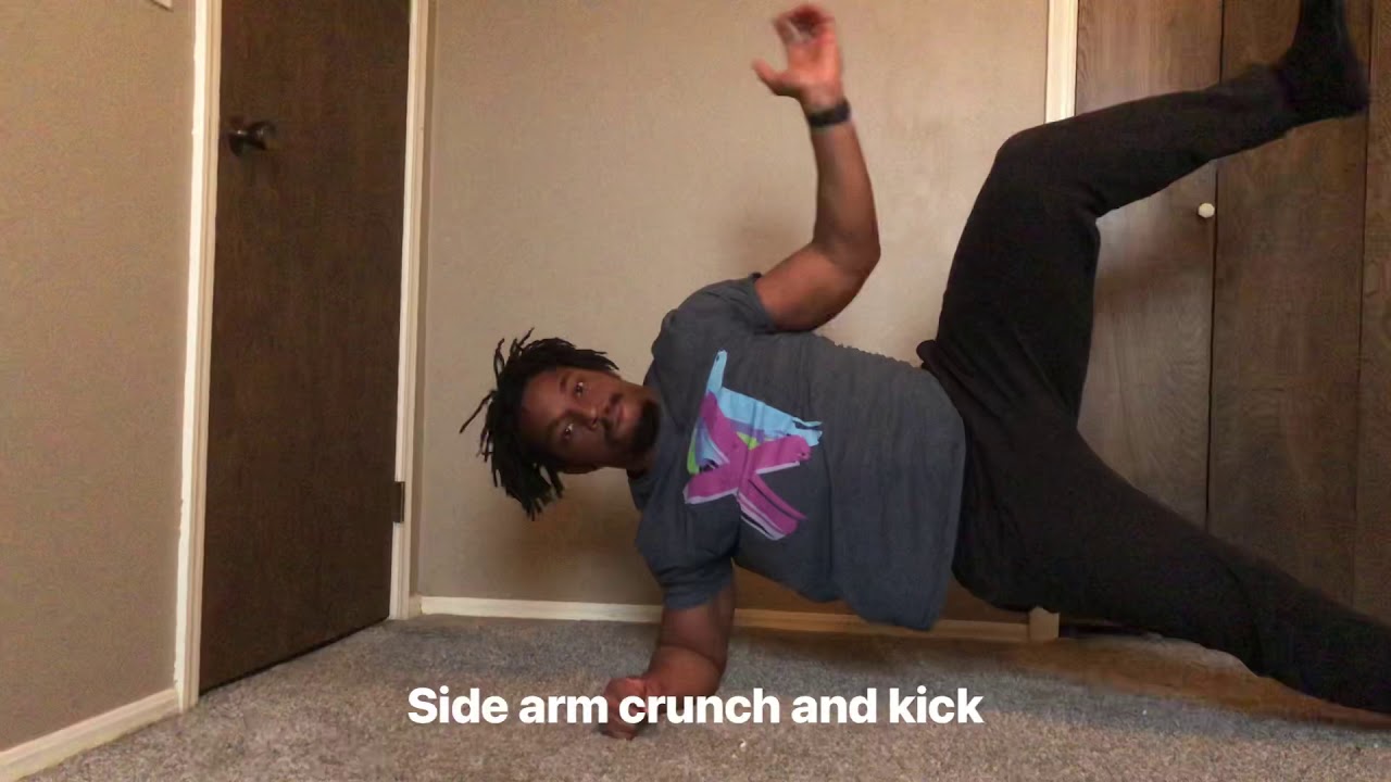 Side arm crunch and kick - YouTube