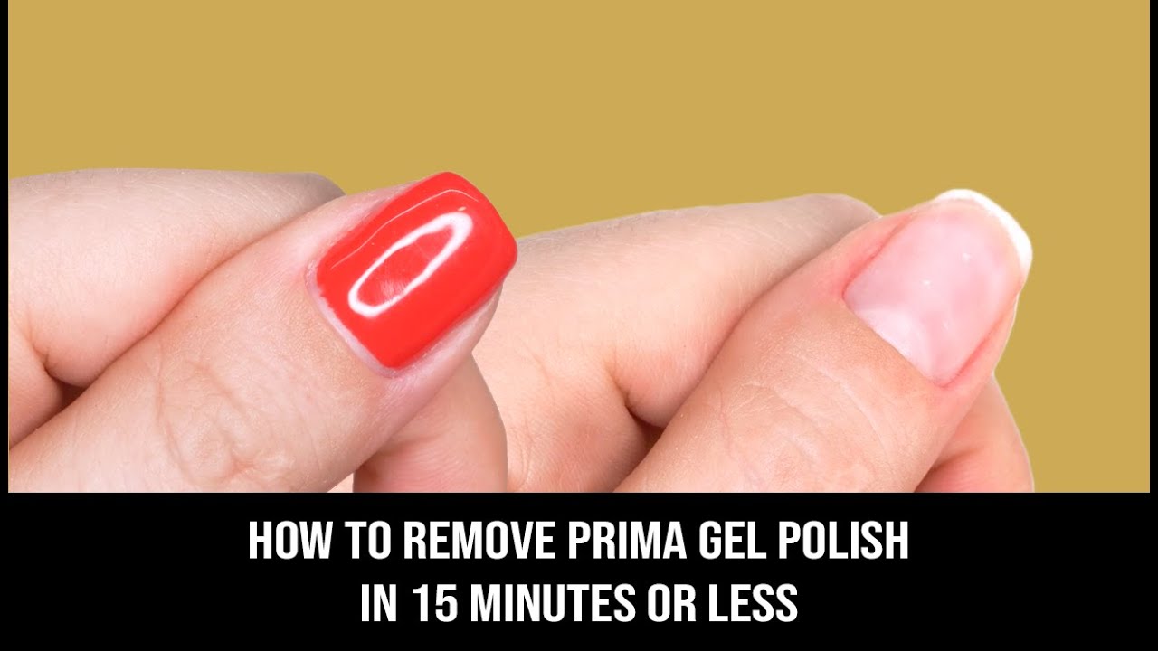 Removing PRIMA hypoallergenic gel polish - YouTube