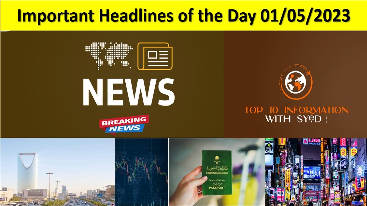 Latest news today english top headlines of the day 01/05/2023 t10 news ...
