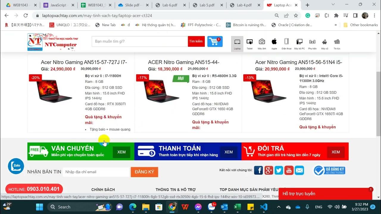 Javascript Lab 4 - bài 1 - YouTube