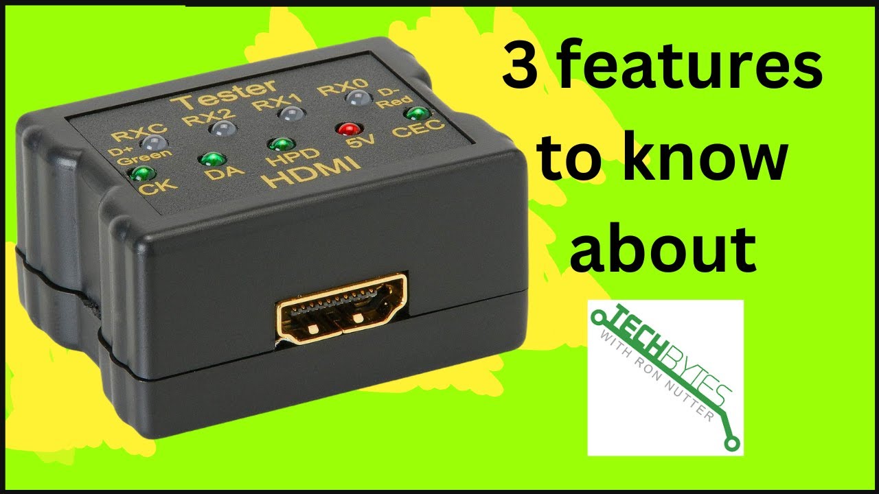3 features to know about on the Parts Express HDMI Cable Signal Tester ...