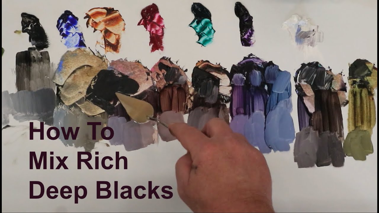How to Mix Black Paint | How Many Colors of Black Are There? - YouTube