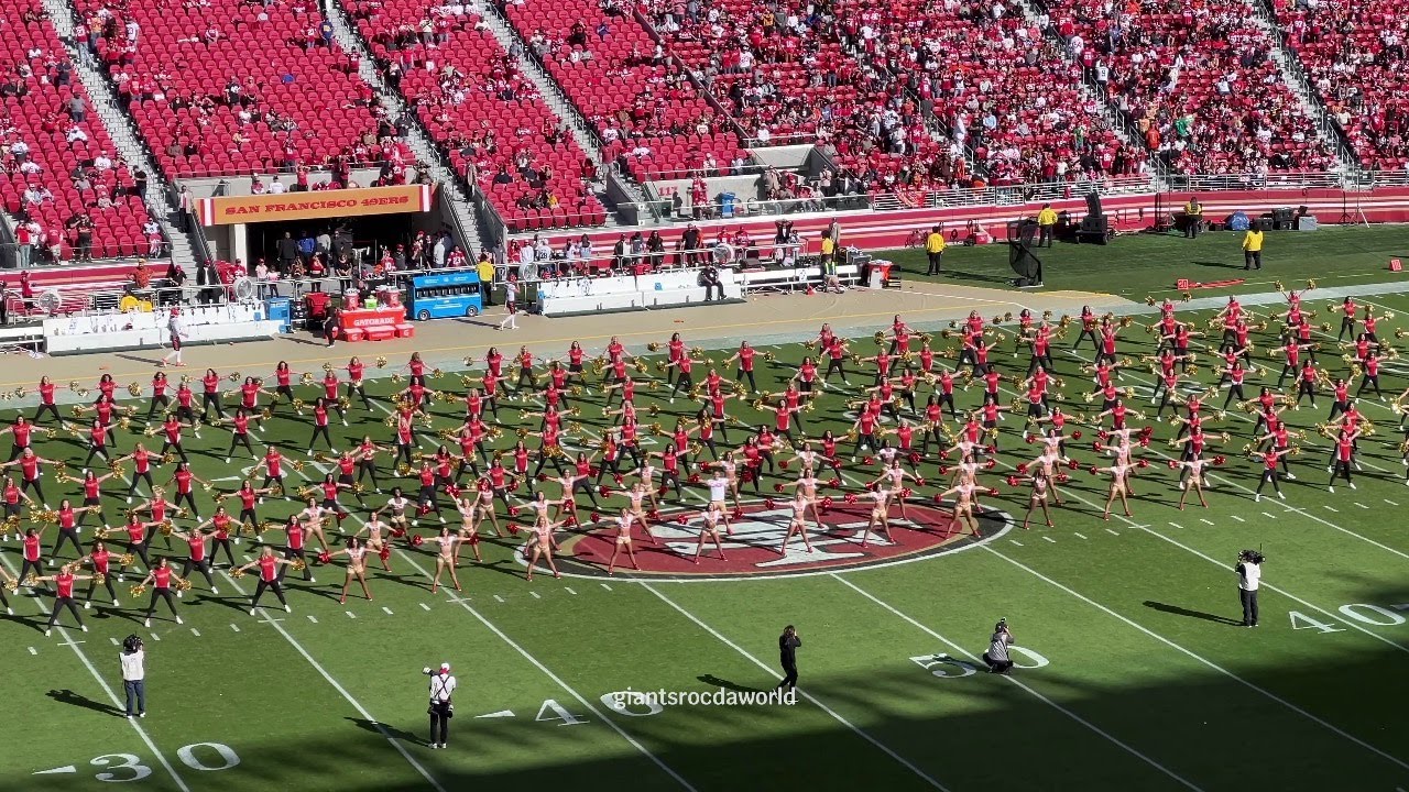 49ers Gold Rush Cheerleaders Halftime Performance - Bengals 49ers Week ...