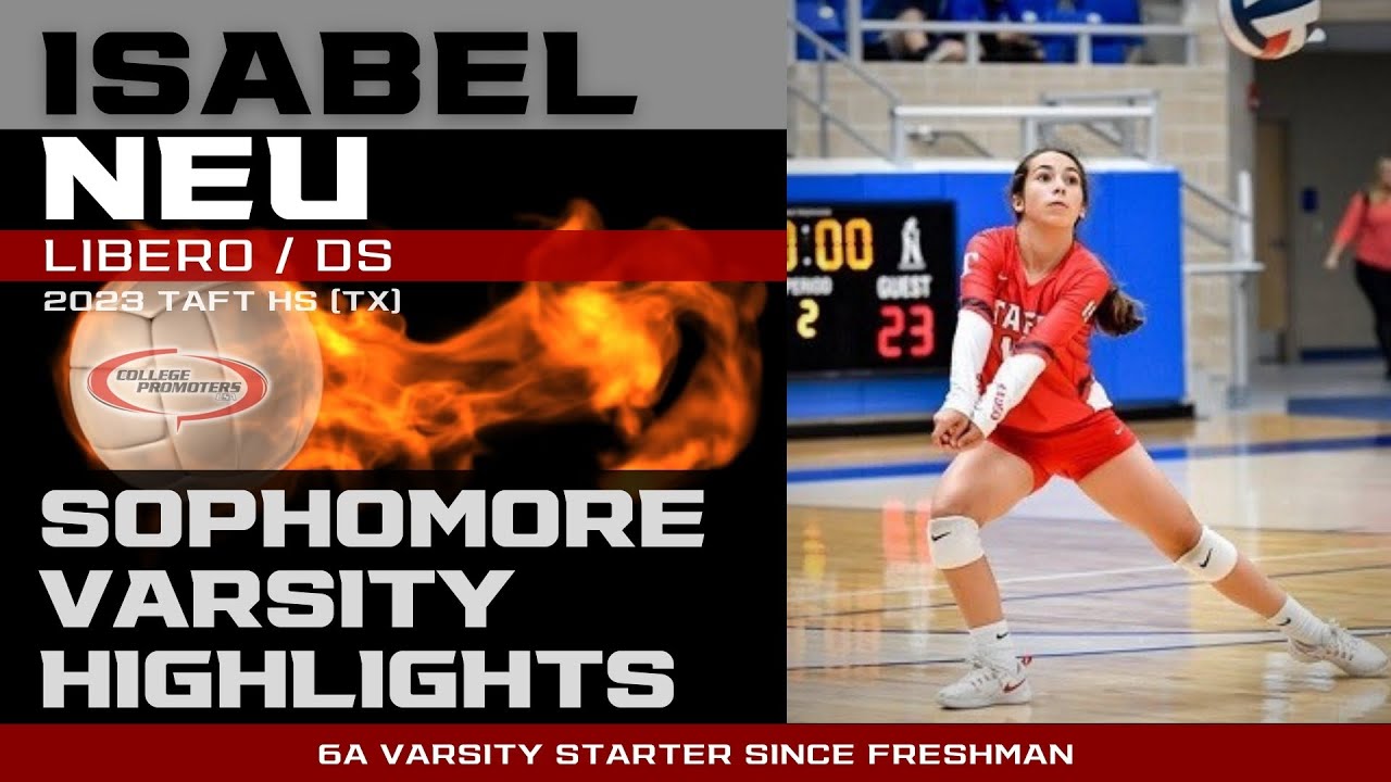 2023 Isabel Neu | LIBERO/DS | Sophomore Varsity Highlights - YouTube