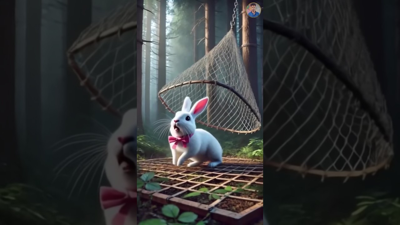 Rabbit saves a drowning puppy || the kindnees of friend 🐰#rabbit # ...