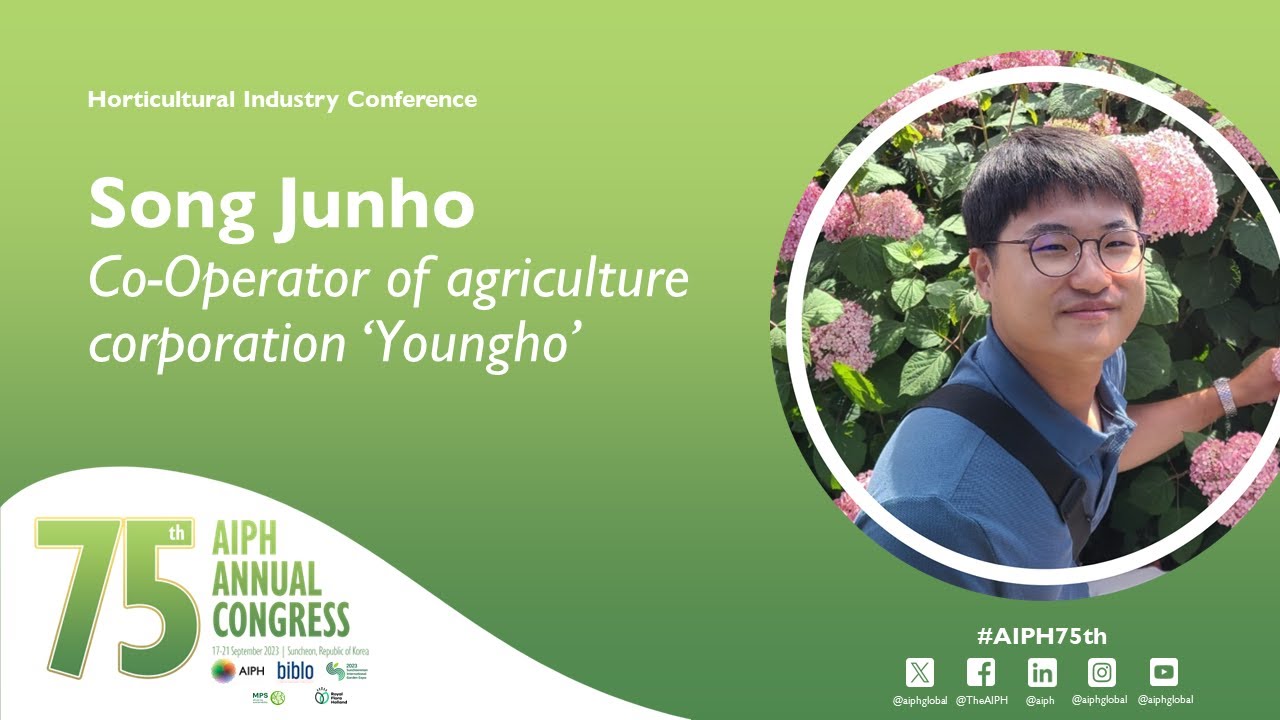 Challenges and opportunities in Korea | Song Junho | AIPH Horticultural ...