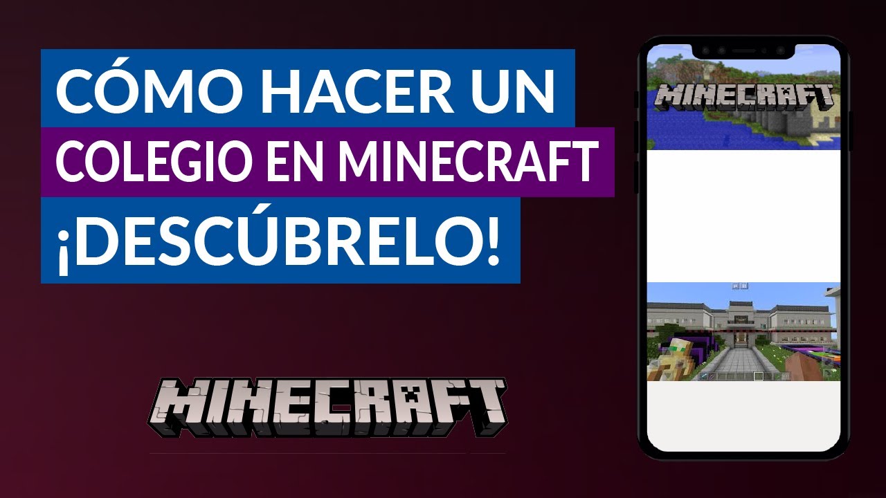 Cómo Hacer una Escuela o Colegio en Minecraft ¡Muy Fácil! - YouTube