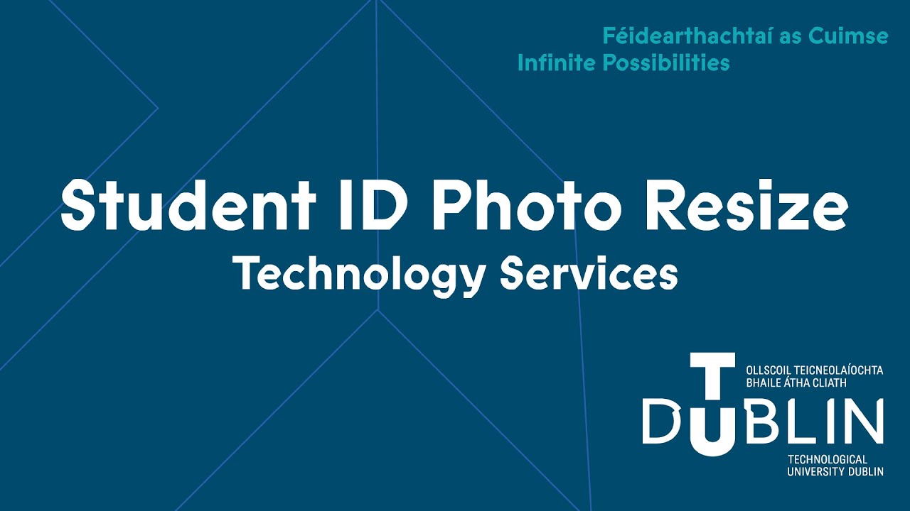 Student ID Photo Resize Guide | TU Dublin Technology Services - YouTube