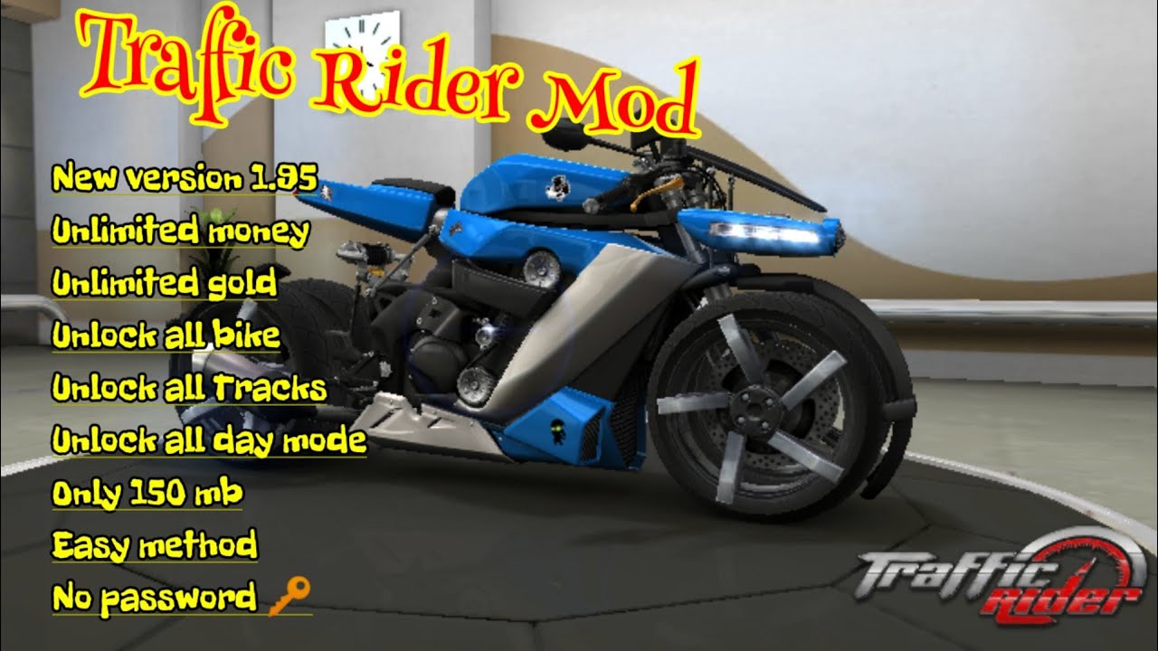 Traffic rider unlimited money and gold | Traffic rider mod apk V 1.95 ...