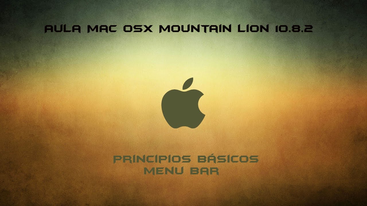 Mac OSX - Tutorial primeiros passos #3 - Menu Bar (Barra de Menu) - YouTube