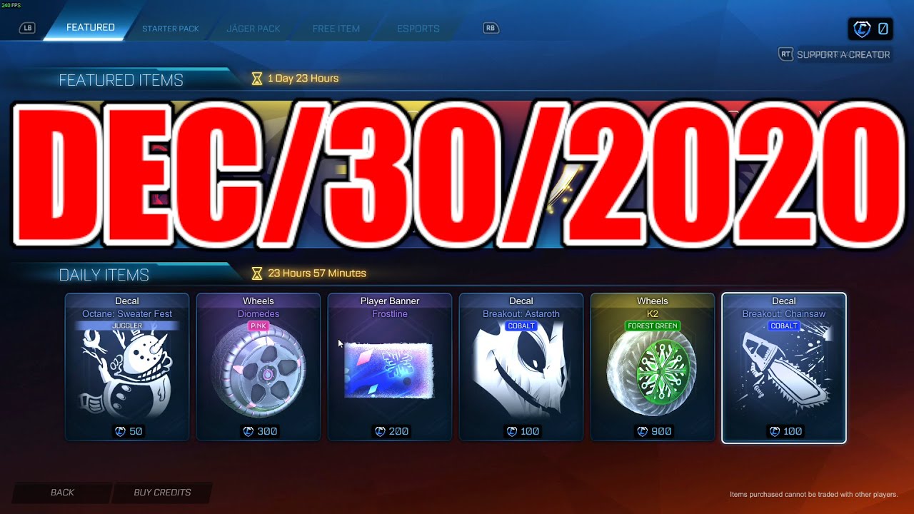 ROCKET LEAGUE ITEM SHOP | DEC-30-2020 | DRACO HOLOGRAPHIC CRIMSON | RL ...