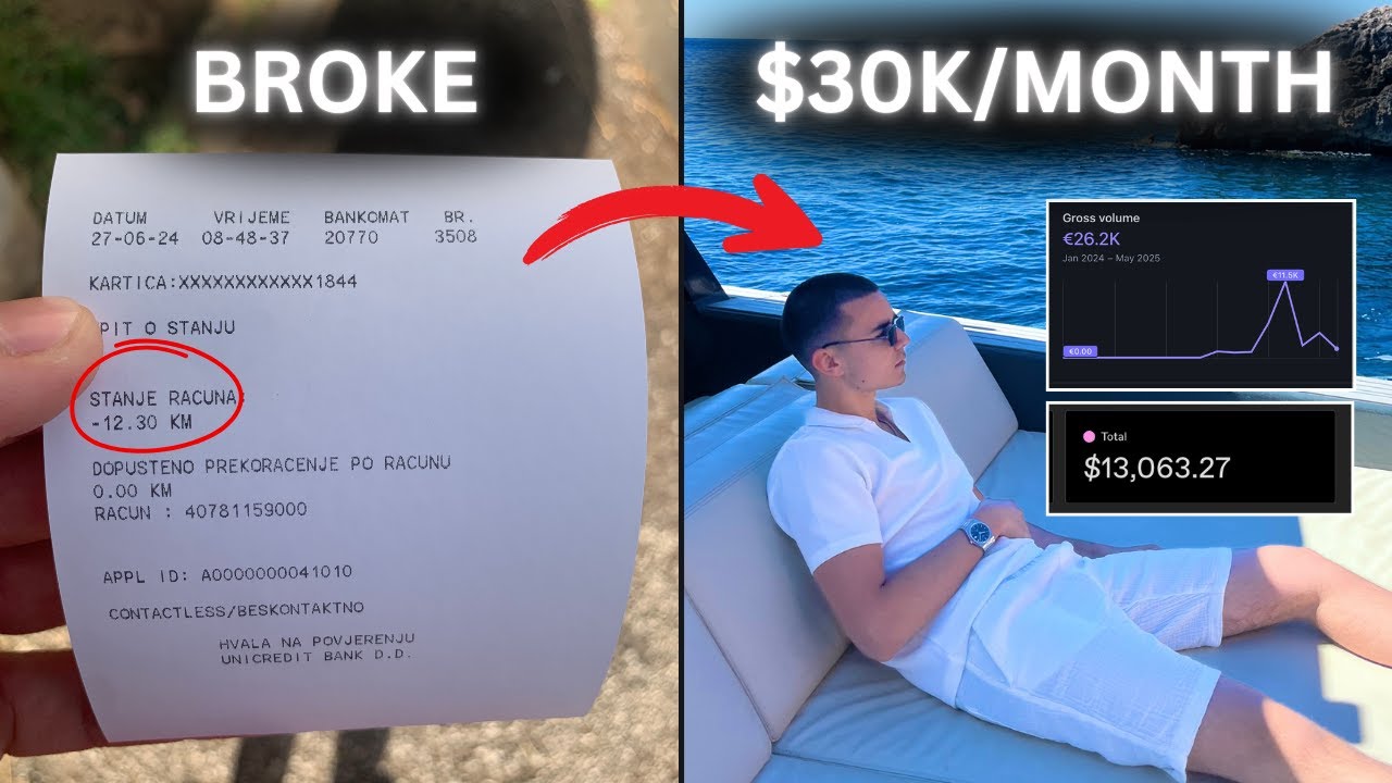 how i went from DEBT to $30k/month with digital products - YouTube
