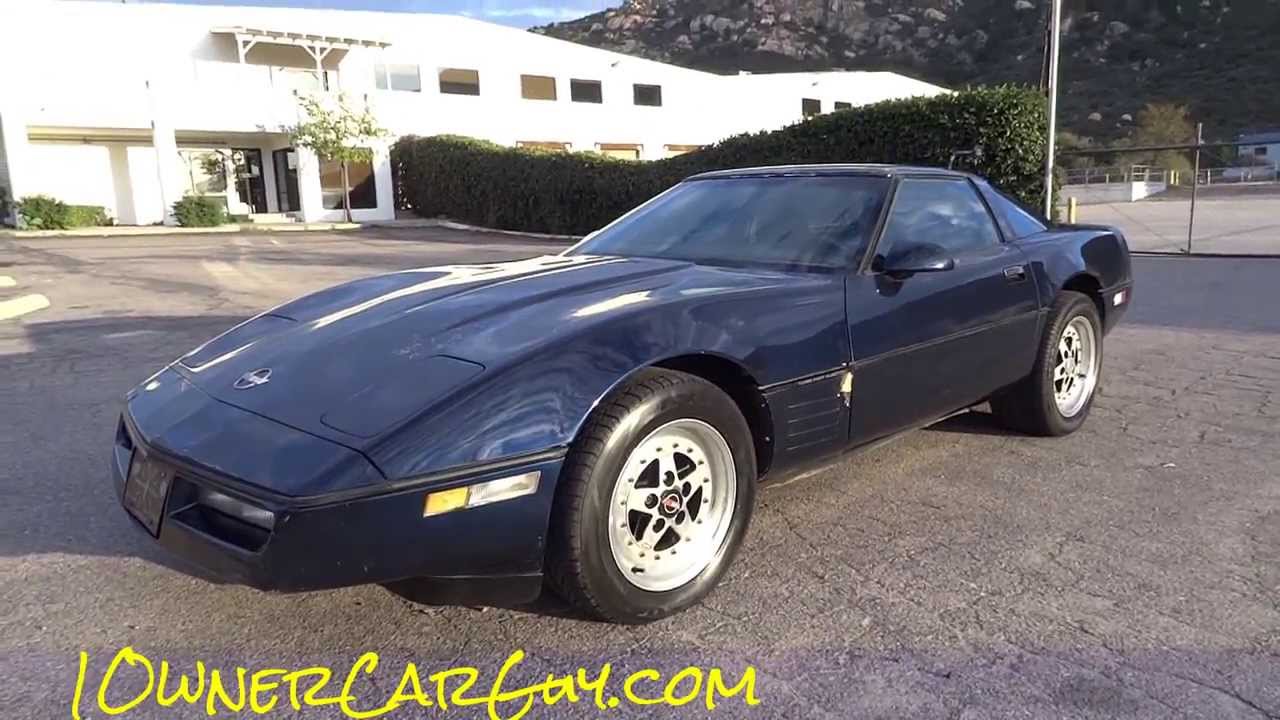 88 Chevrolet Corvette C4 Targa Top American Sports Car Video - YouTube