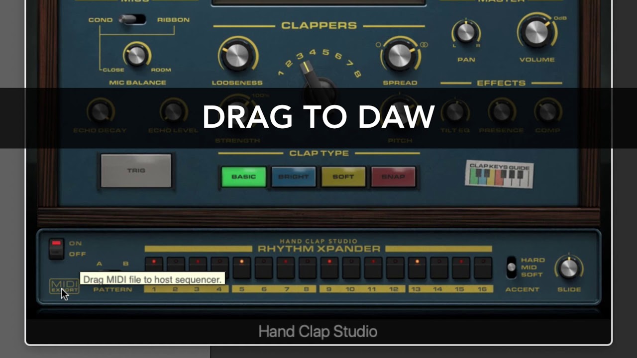 MIDI Export in Hand Clap Studio - YouTube