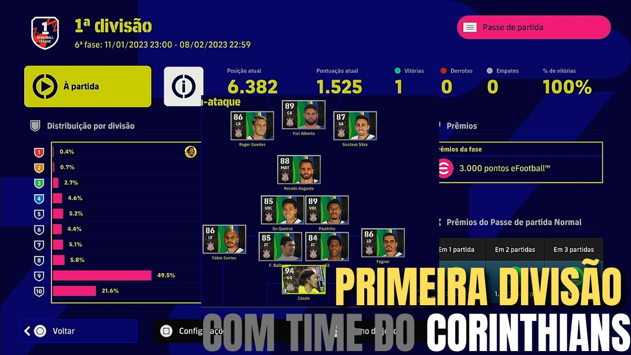 AO VIVO - PRIMEIRA DIVISÃO COM TIME DO CORINTHIANS - YouTube