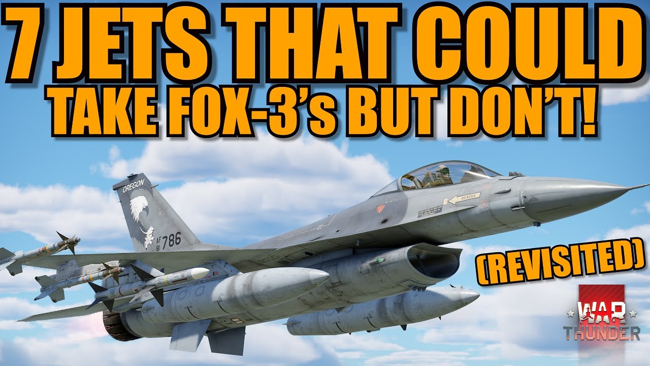 7 JETS that COULD take FOX-3 MISSILES but DON'T in game RIGHT NOW ...