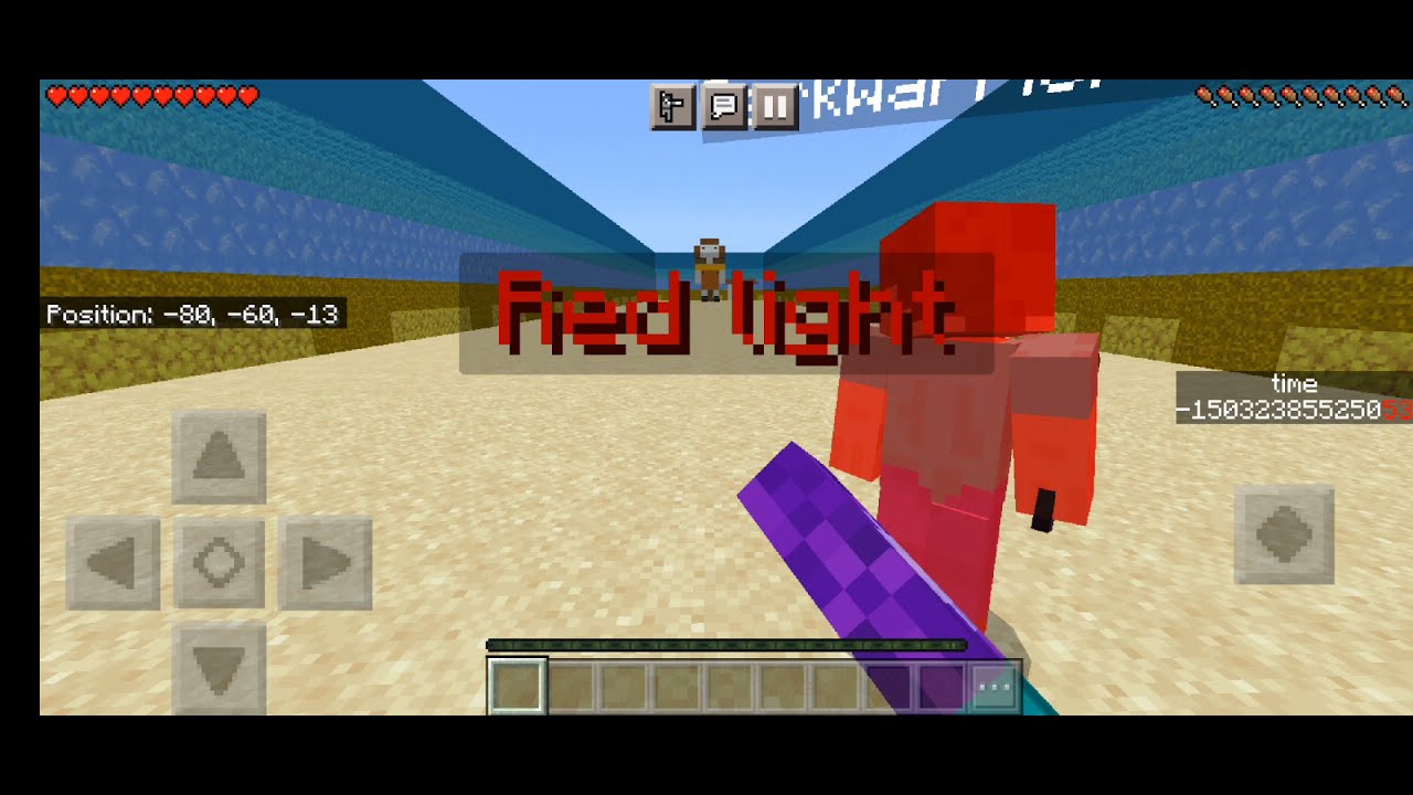 Squid game Red Light Green Light -Minecraft Bedrock - YouTube