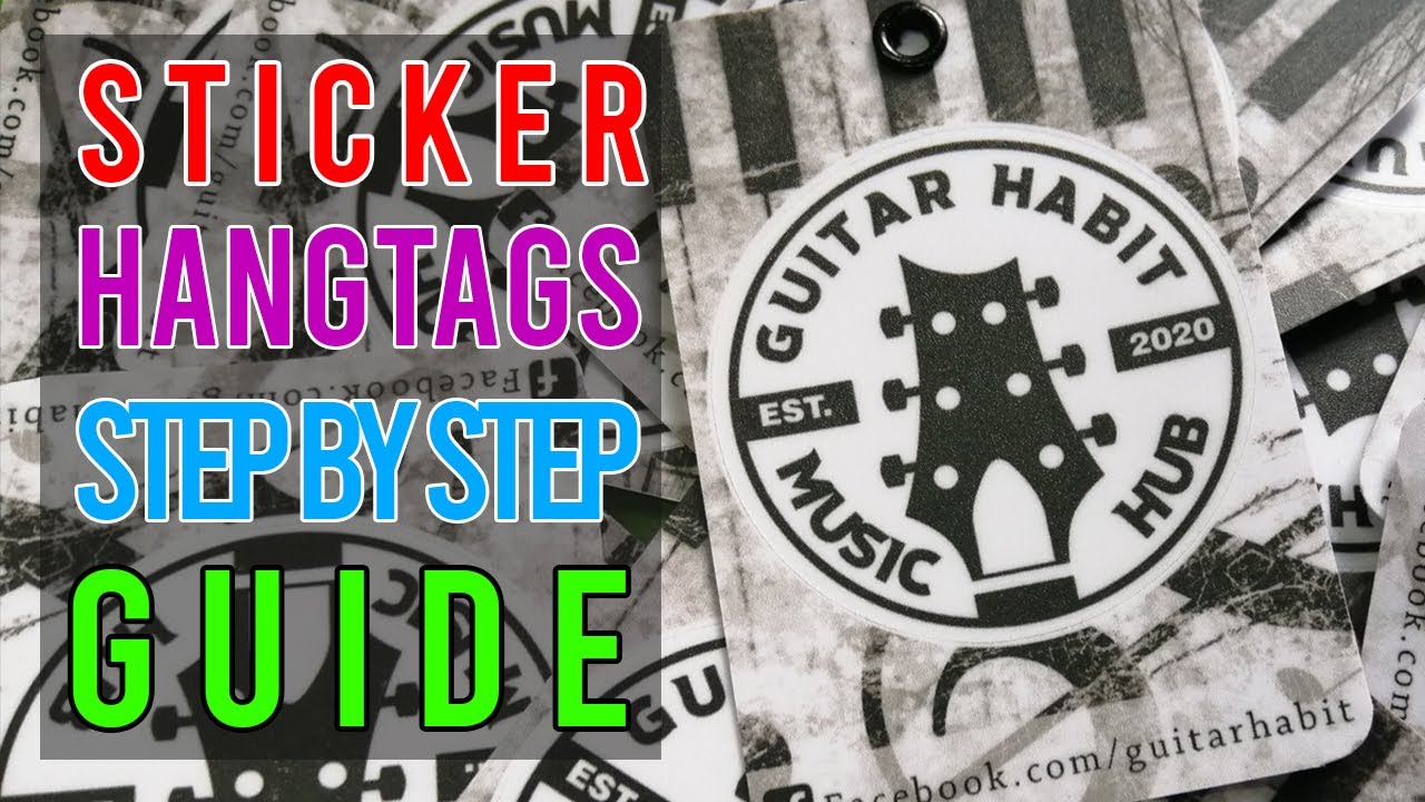 How to Make Sticker Hangtags | Step by Step Guide - YouTube