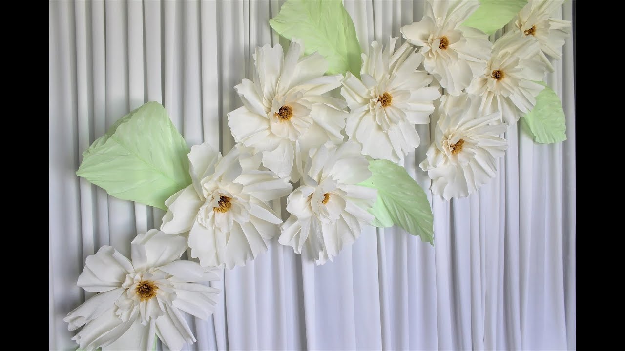 Wedding backdrop paper flowers 60 photos - Astyledwedding.com