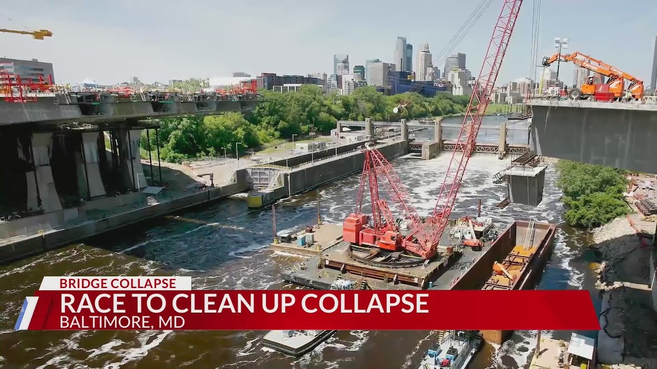 Heavy lift cranes head to Baltimore as rush to clean up Key Bridge ...