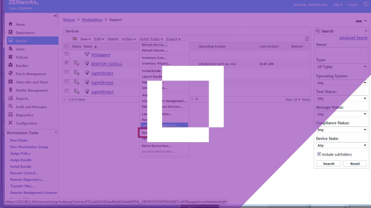 #HowTo use ZeUS to Reset / Restart ZENworks Adaptive Agent from ZCC ...